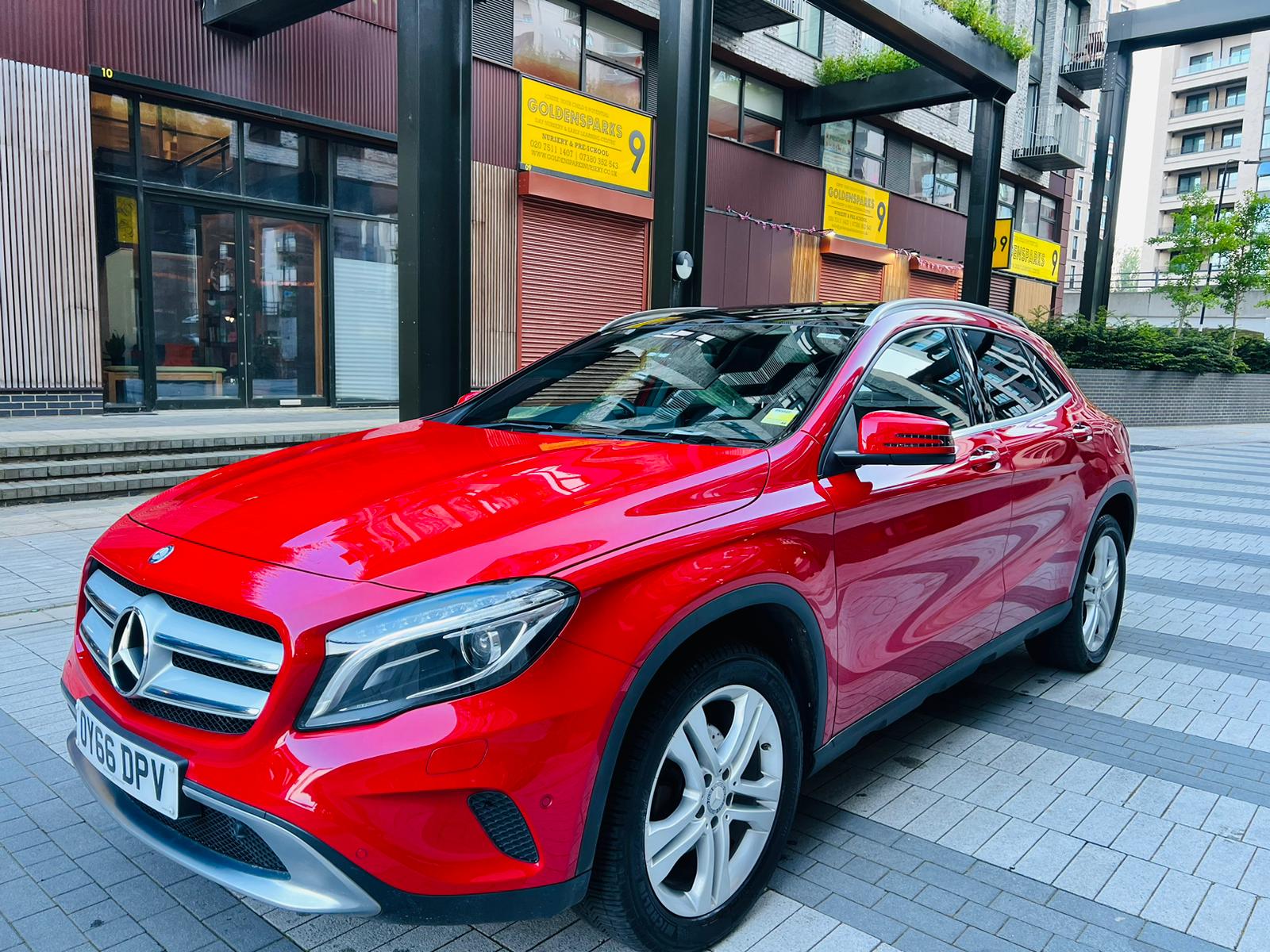 Mercedes-Benz GLA2.1D red the GLA styling, Mountain red finish - Easy ...